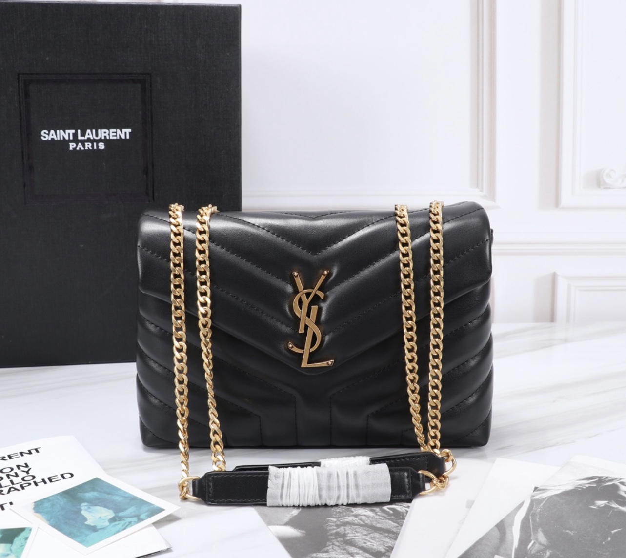 Red YSL Slippers – Luxury Bright Beauty